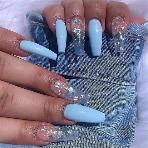 24 Pcs Press On Nails Coffin For Women Extra Long Fake Nails Glue On