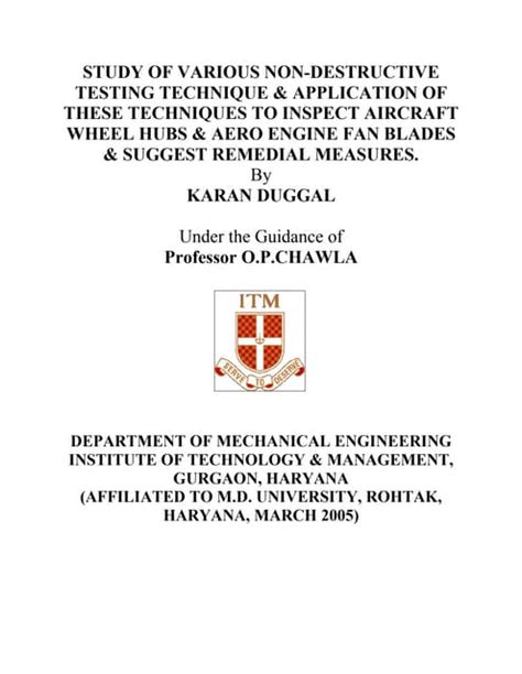 Ultrasonic Testing Report Docx