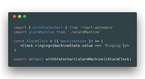 patterns for using react with statechart based state machines