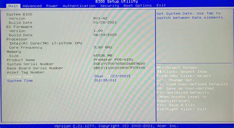 Request Unlock Acer Predator Orion P S Bios Bios Modding