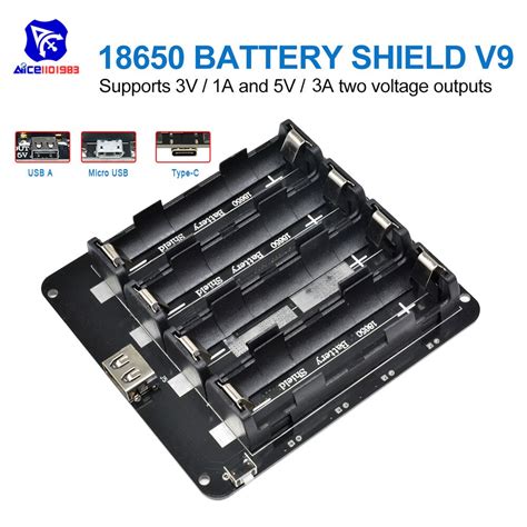 【va Va Voom】diymore Esp8266 Esp32s Module 4x18650 Lithium Battery