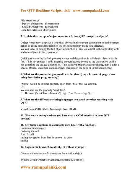 Qtp Interview Questions3 Pdf