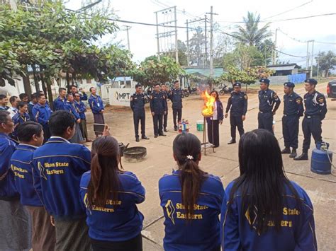 ကျိုင်းတုံမြို့၌ မီးဘေးအန္တရာယ် သတိပြုဆောင်ရွက်နိုင်ရေး အသိပညာပေး ဟောပြောပွဲနှင့် လက်တွေ့မီးင
