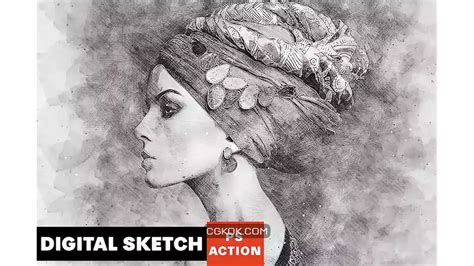 اکشن فتوشاپ اسکچ دیجیتال Digital Sketch Photoshop Action