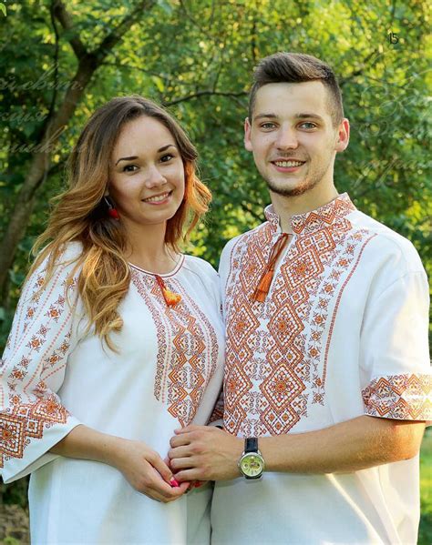 Вишиванка жіноча та чоловіча парні вишивка хрестиком українська вишита сорочка Золота колекція