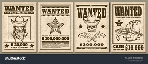 Wanted Western Poster Template