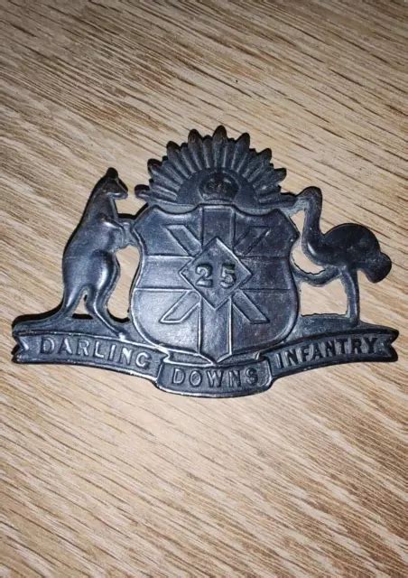Rare Badge Australian 25th Battalion Darling Downs Infantry Ww2ww1 £2447 Picclick Uk