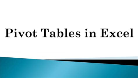 Advanced Excel Ppt PPT