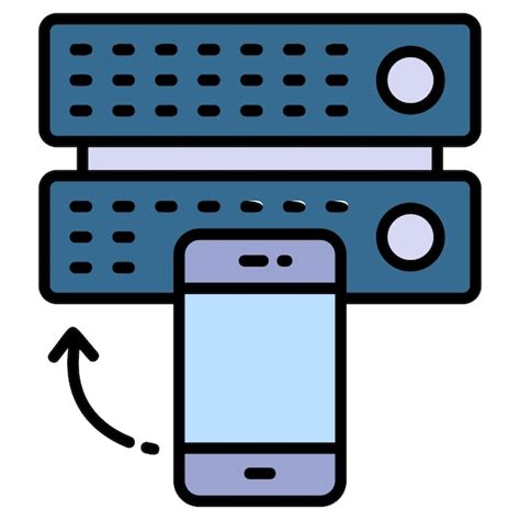 Premium Vector Remote Server Stock Illustartion Rdp Server Access Via Mobile App Concept