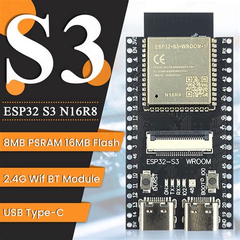 jual new esp32 s3 n16r8 cam development board 2 4g wifi bt camera
