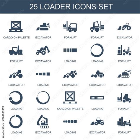 25 Loader Icons Stock Vector Adobe Stock
