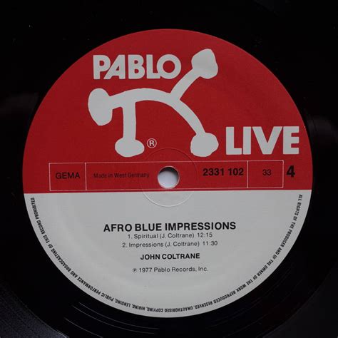 Yahooオークション John Coltrane 《afro Blue Impressions》 2枚