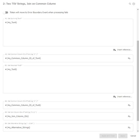 Two Tsv Strings Join On Common Column Questetra Support