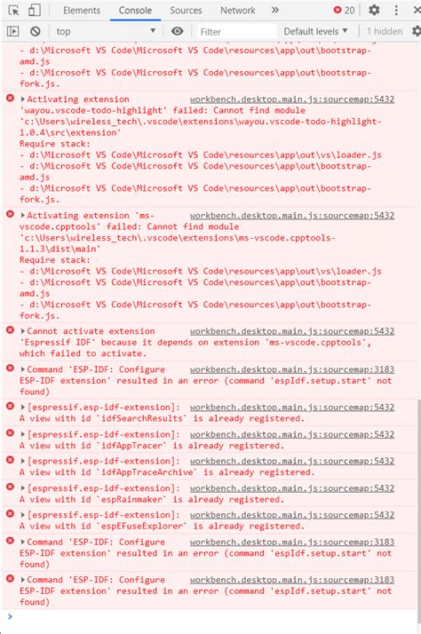 Bug Report Failed To Configure The ESP IDF Extension VSC Issue Espressif