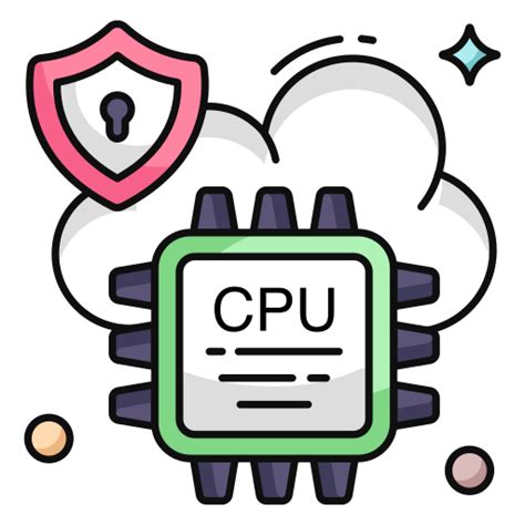Cloud Cpu Cloud Processor Cloud Chip Cloud Microchip Microprocessor Icon Download On