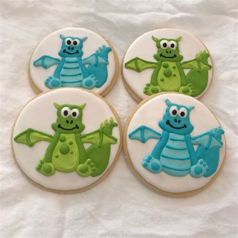 Dragon 1st Birthday Party Sugar Cookies Artofit