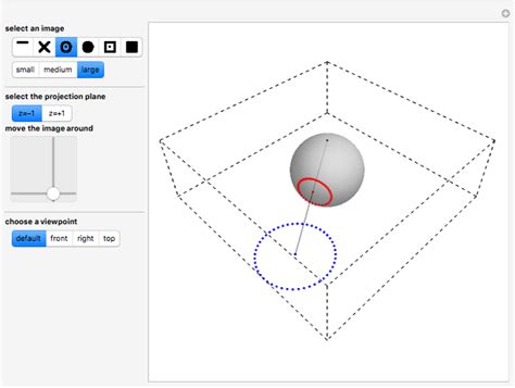 Inverse Stereographic Projection Of Simple Geometric Shapes Wolfram Demonstrations Project
