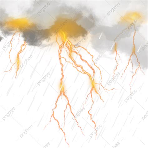 Thunderstorm Png Picture Thunderstorm Orange Abstract The Weather