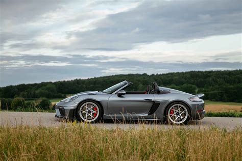 2024 Porsche 718 Spyder Rs Vanadium Grey Metallic Stunning Hd Photos
