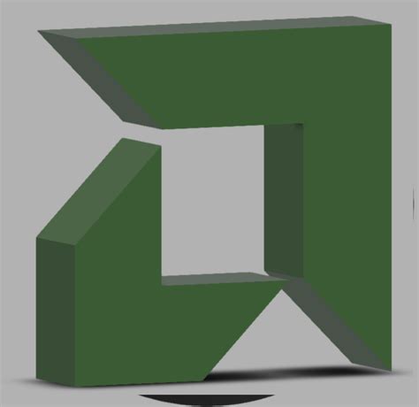 Stl File Amd Logo Set Into Dome・3d Printable Model To Download・cults