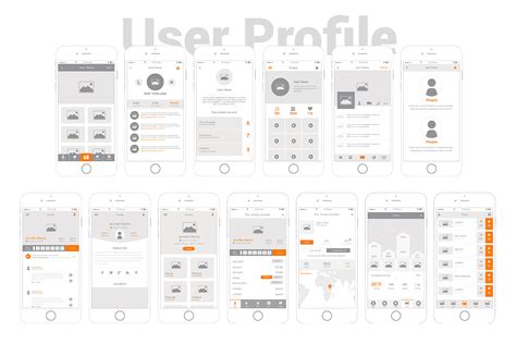 Ios Wireframe Kit 200 Screens And 500 Ui Elements For Fast Prototyping
