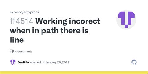 Working Incorect When In Path There Is Line · Issue 4514 · Expressjs