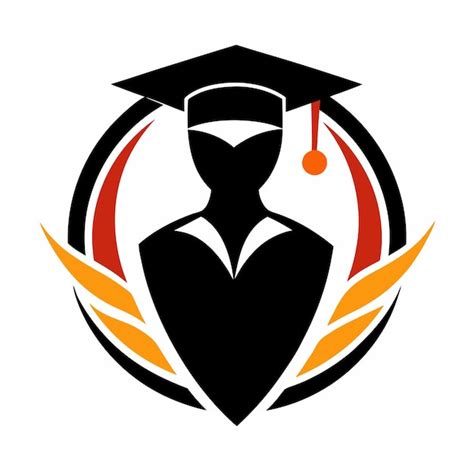 Graduate Logo Design Vector Art And Illustration Premium Ai Generated
