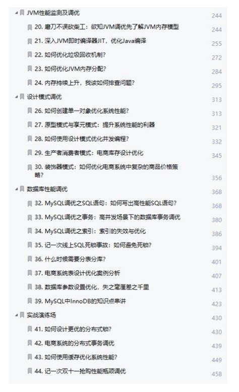 安排，阿里巴巴 Java 性能调优 手册pdf Java资源分享网