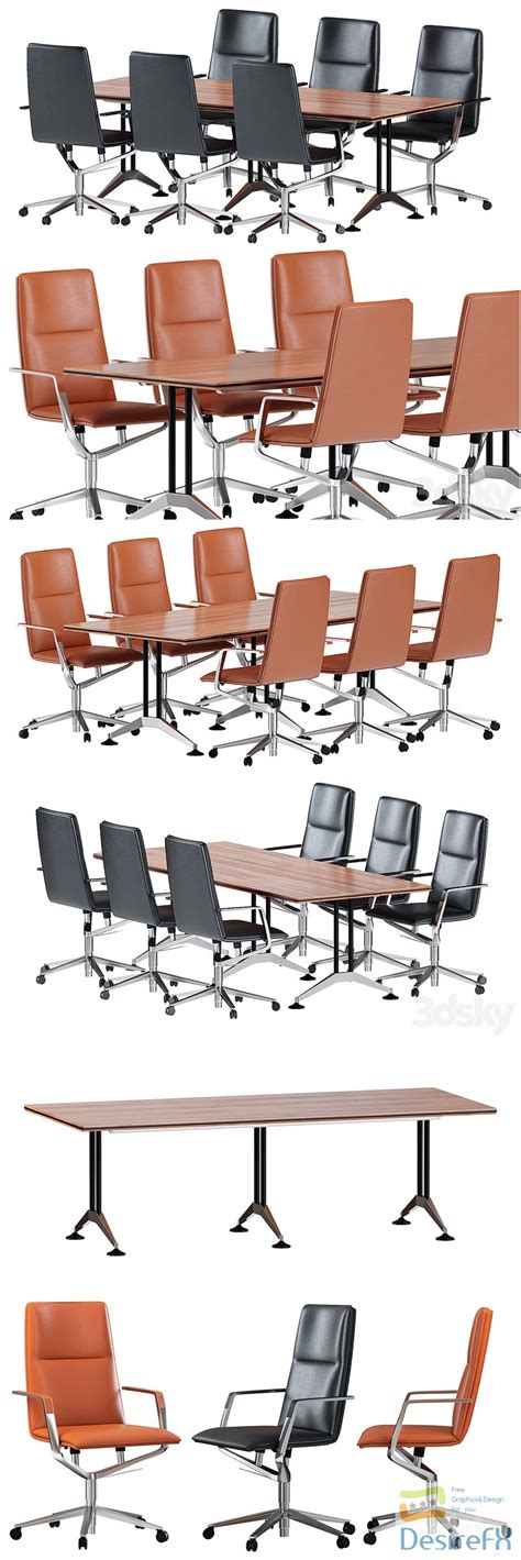 Download Wilkhahn Logon Table And Sola Chair 3d Model Desirefxcom