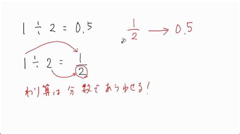 分数 を 小数 に 直す