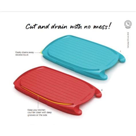 Cut N Clean Board Tupperware Cutting Board Shopee Malaysia