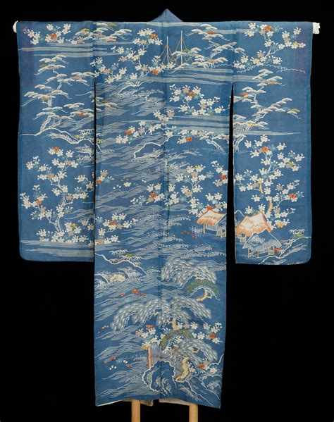 Kimono Fabric Patterns Silk Obi Panel Floral Carriage Kimono House