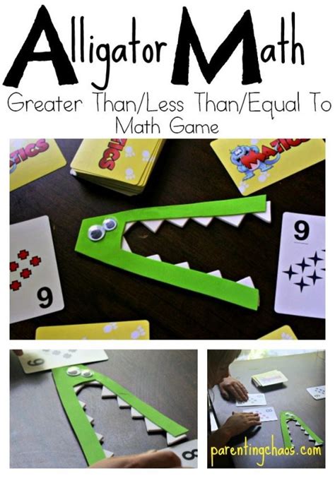 Alligator Math Equal Less And Greater Than Math Game