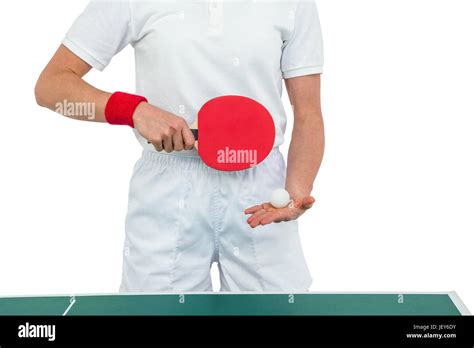 Female Athlete Playing Table Tennis Stock Photo Alamy