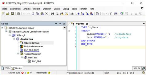 Data Logging Csv In Codesys Erstellen Codesys Blog