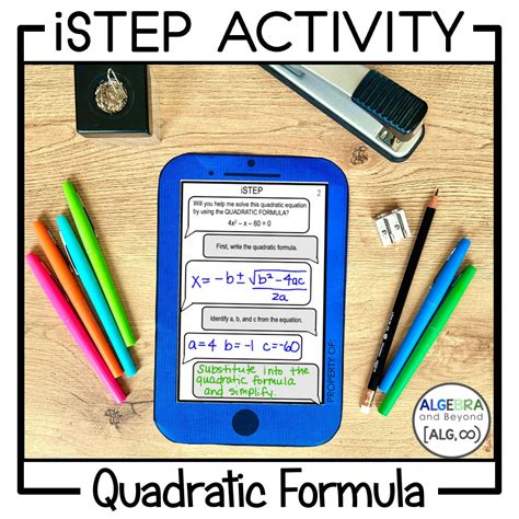 Solve Quadratic Equations Using The Quadratic Formula Activity Ist Algebra And Beyond