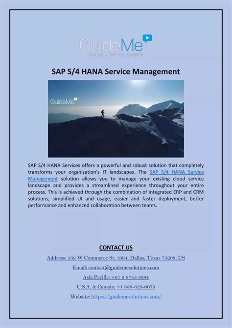 PPT SAP S4 HANA Service Management PowerPoint Presentation Free Download ID 11514007