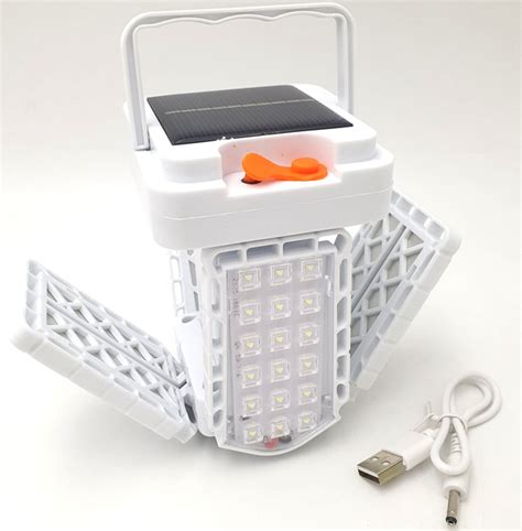 Ліхтар розкладна кемпінгова лампа світлодіодний акумуляторний підвісний на сонячній батареї