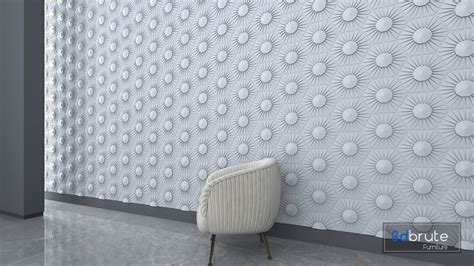 3d Plaster Wall Panel 24 3d Model Buy Download 3dbrute