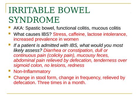 Solution Bowel Disorders Part 2 Ppt Studypool