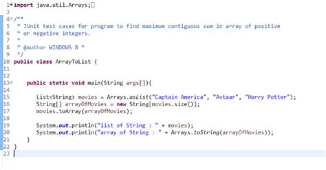 How To Convert List To Array In Java And Vice Versa Java67