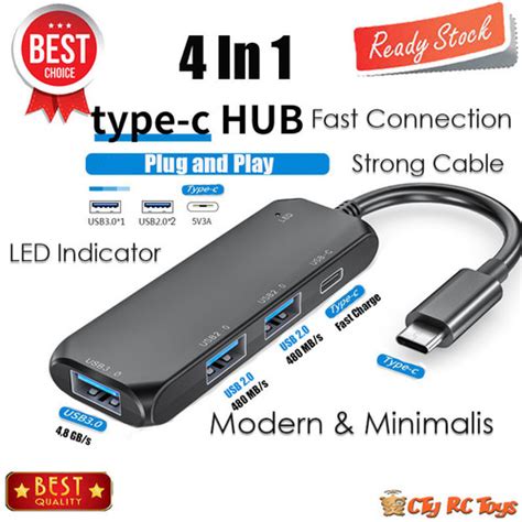 Jual Type C Usb Hub In Easy Connection Plug Play Usb Extension Port Kota Depok Cty Rc