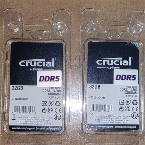 Best 64gb Crucial Ddr5 4800 Sodimm Laptop Memory For Sale In Airdrie Alberta For 2024