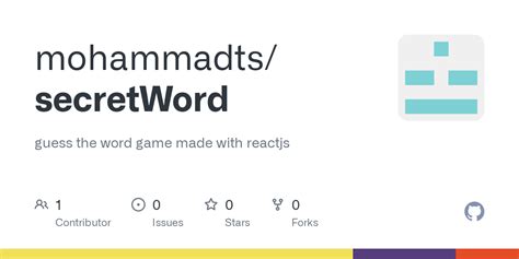 Github Mohammadtssecretword Guess The Word Game Made With Reactjs