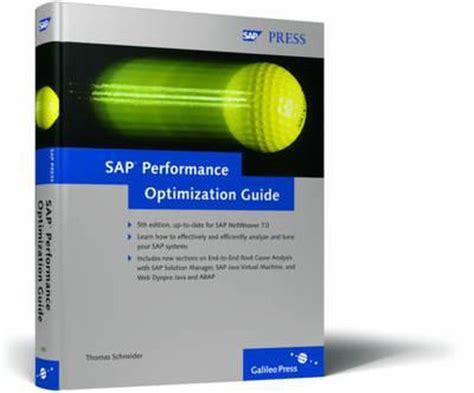 SAP Performance Optimization Guide T Schneider Boeken Bol