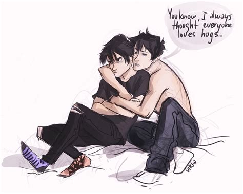 Percico Hugs Percy Jackson Comics Percy Jackson Art Percy Jackson Fan Art