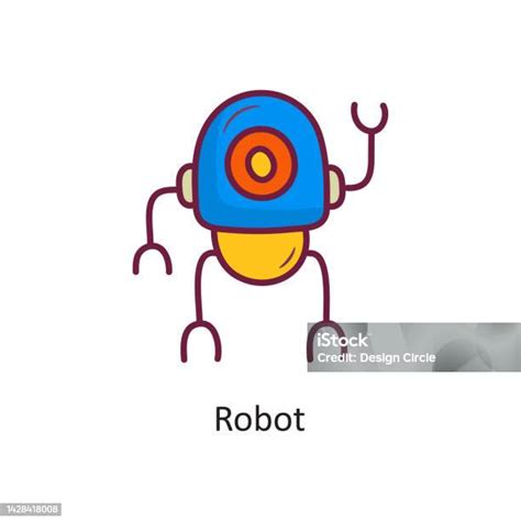 로봇 벡터 채워진 개요 아이콘 디자인 그림 흰색 배경 Eps 10 파일의 공백 기호 공장 산업 건물에 대한 스톡 벡터 아트 및 기타 이미지 공장 산업 건물 과학