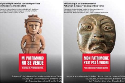 Inah Condena Subasta De Piezas ArqueolÓgicas En ParÍs Sol Yucatán