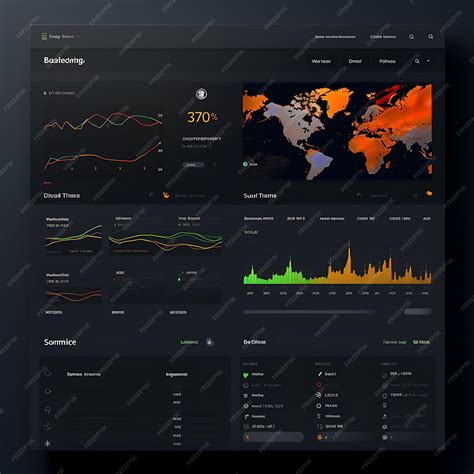 Premium Ai Image Web Dashboard Dark Mode Dashboard With Dark Mode Feature For Improved Visi