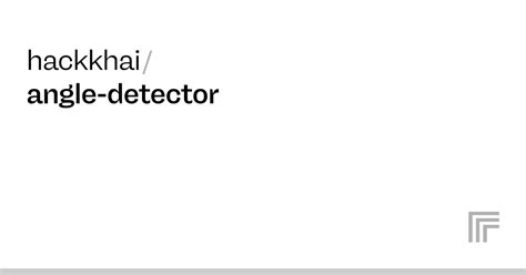 Examples Hackkhaiangle Detector Replicate
